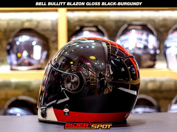 BELL Bullitt Blazon Gloss Black Burgundy Helmet – Riderspot