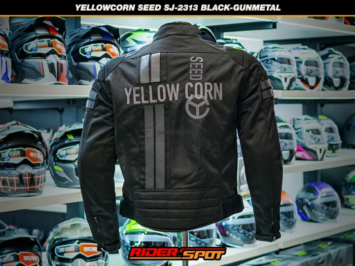 YELLOWCORN Seed Jacket SJ-2313 Black Gunmetal – Riderspot