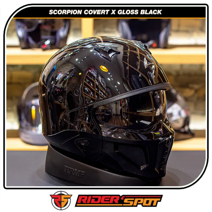 Scorpion Covert X Gloss Black Helmet – Riderspot