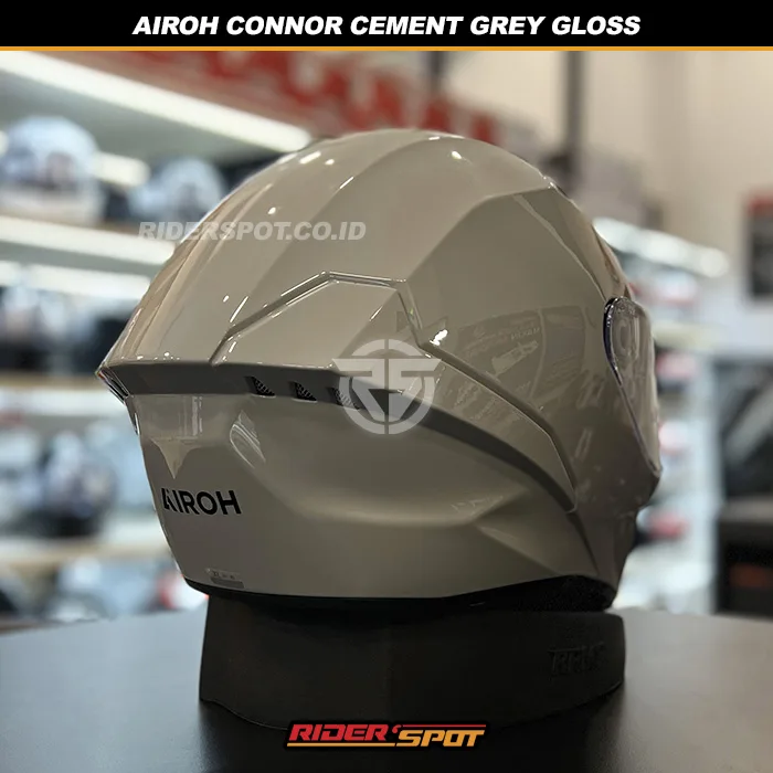 AIROH Connor Cement Grey Gloss Helmet – Riderspot