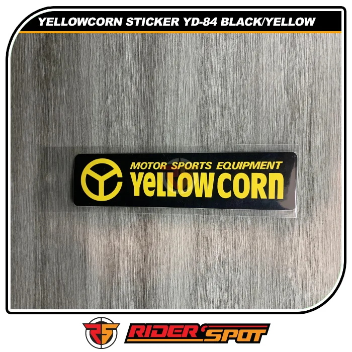 YELLOWCORN Sticker YD-84 Black Yellow Original – Riderspot