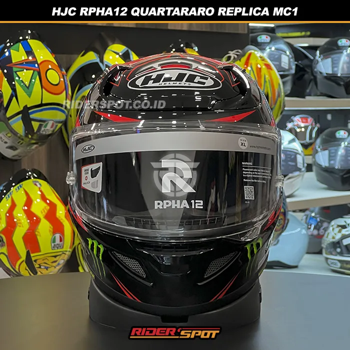 HJC RPHA 12 Quartararo Replica MC1 Helmet – Riderspot