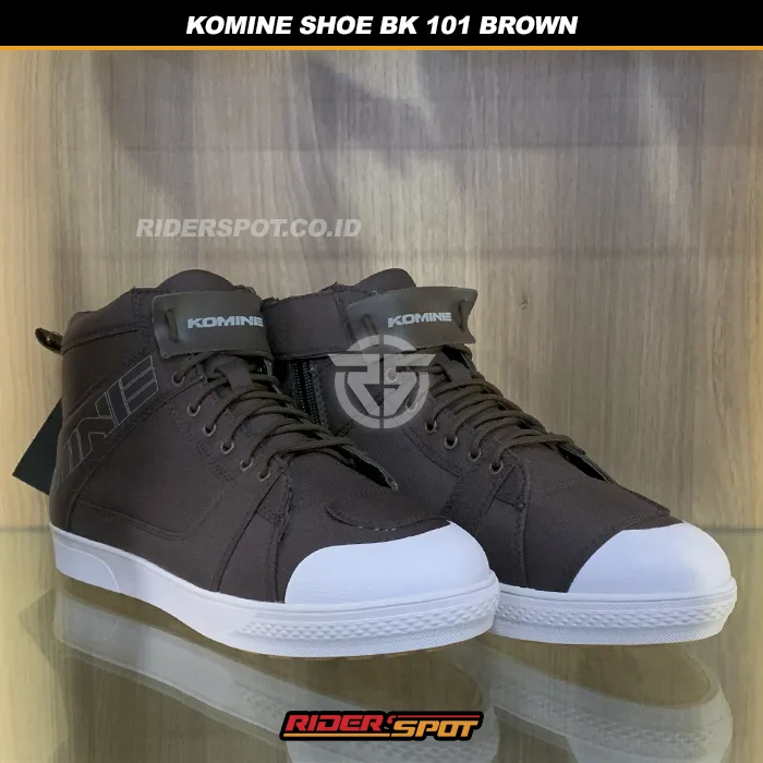 KOMINE Shoes BK-101 Brown Waterproof Riding Sneakers – Riderspot