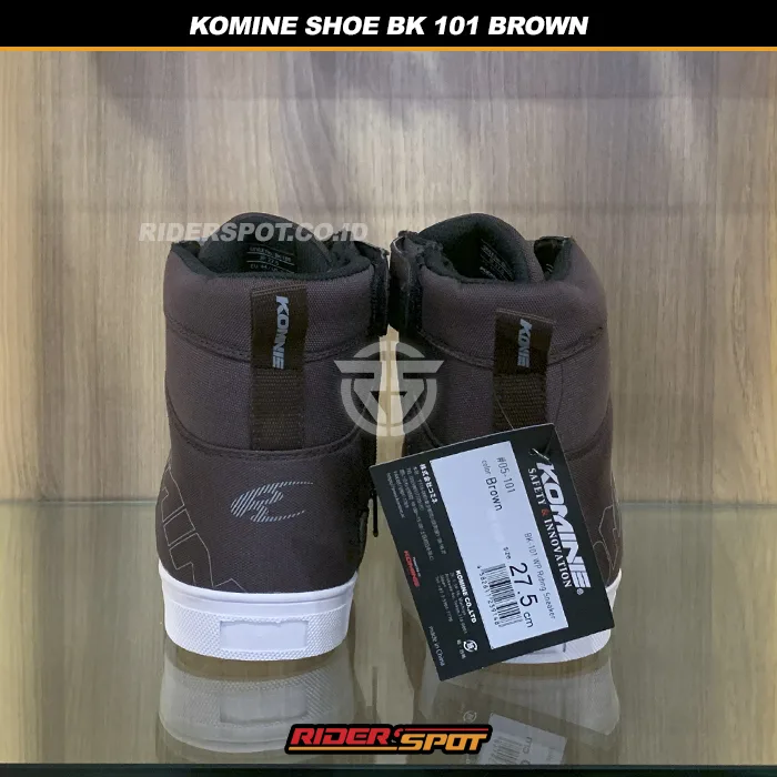 KOMINE Shoes BK-101 Brown Waterproof Riding Sneakers – Riderspot
