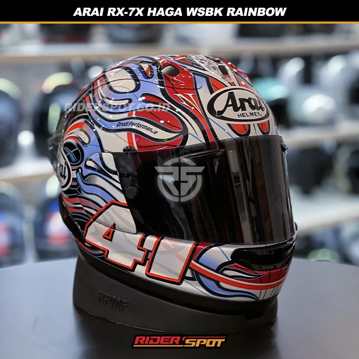 ARAI RX-7X Haga WSBK Rainbow Helmet – Riderspot