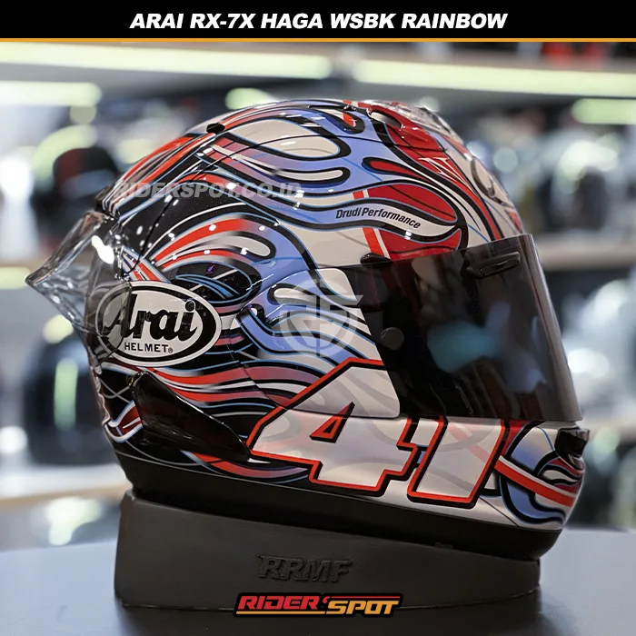 ARAI RX-7X Haga WSBK Rainbow Helmet – Riderspot