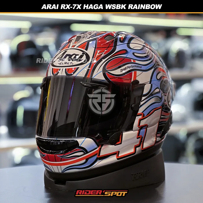 ARAI RX-7X Haga WSBK Rainbow Helmet – Riderspot
