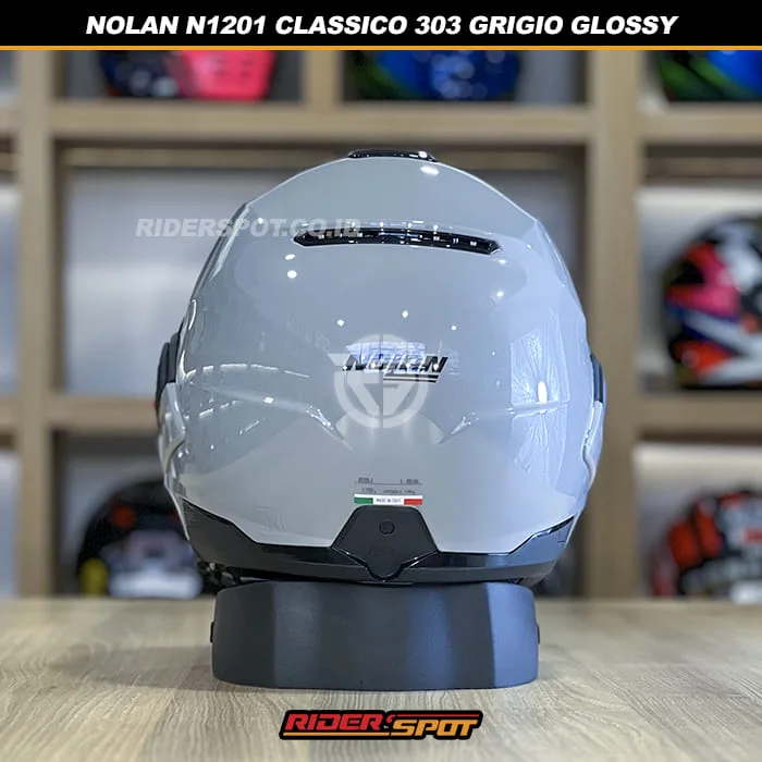 NOLAN N120-1 Classico 303 Grigio Glossy Helmet – Riderspot