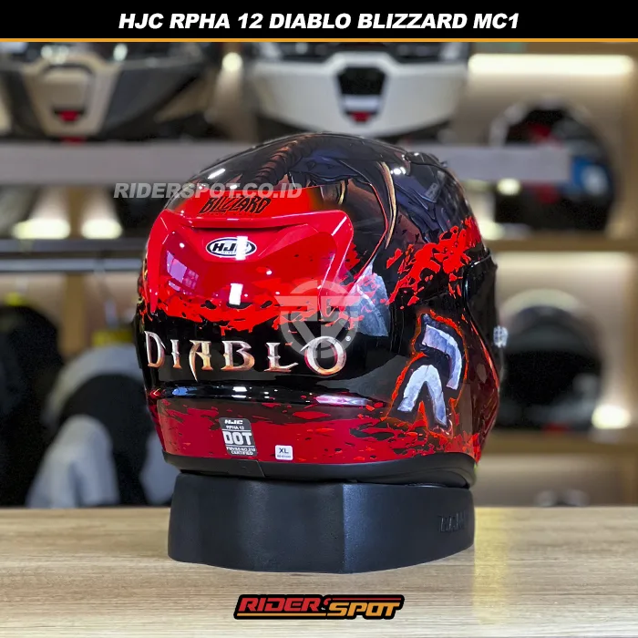 HJC RPHA 12 Diablo Blizzard MC1 Helmet – Riderspot