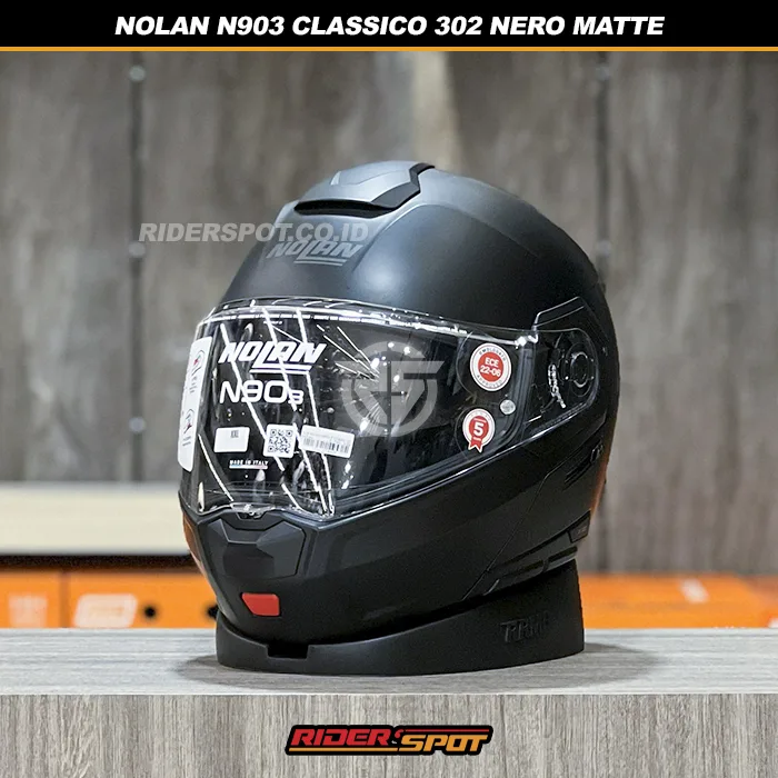 NOLAN N90-3 Classico 302 Nero Matte Helmet – Riderspot